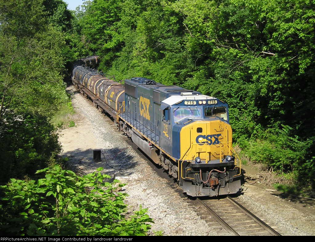 CSX 715 On CSX K 514 Westbound